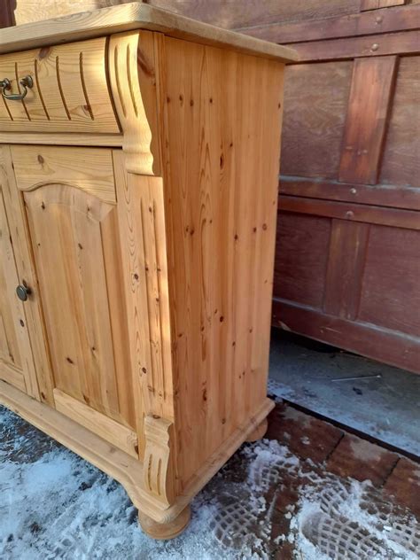 Drewniana Komoda Lite Drewno Nielakierowane B Onie Olx Pl