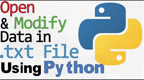 scripting with python modify a txt file youtube