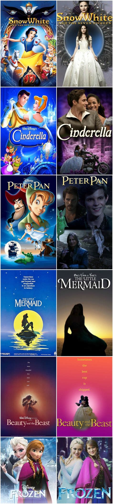 Just Now Realized The Differences Between The Disney Ones And OUAT