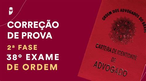 Correção de Prova da 2ª Fase Direito Penal 38º Exame da OAB YouTube