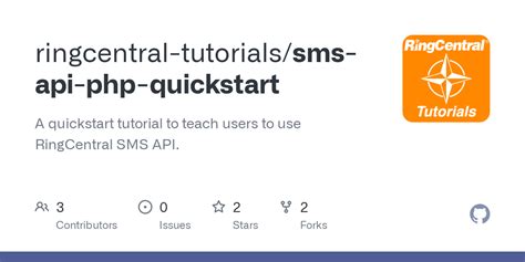 GitHub Ringcentral Tutorials Sms Api Php Quickstart A Quickstart