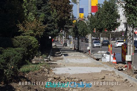 Bârlad Online Reabilitare trotuare Bd Republicii 23 Septembrie 2023