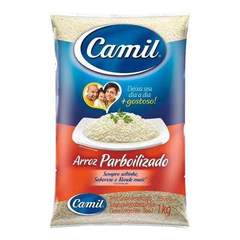 Arroz Parboilizado Tipo 1 CAMIL Pacote 5kg Pão de Açúcar