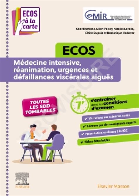 ECOS Médecine intensive réanimation urgences et défaillances