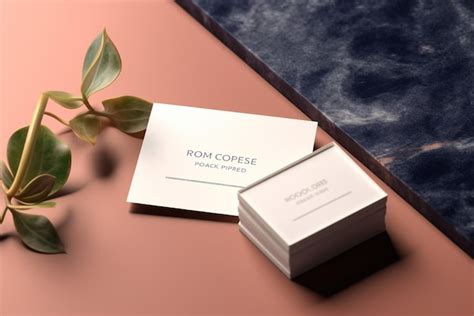Premium Ai Image Psd Clean Minimal Business Card Mockup