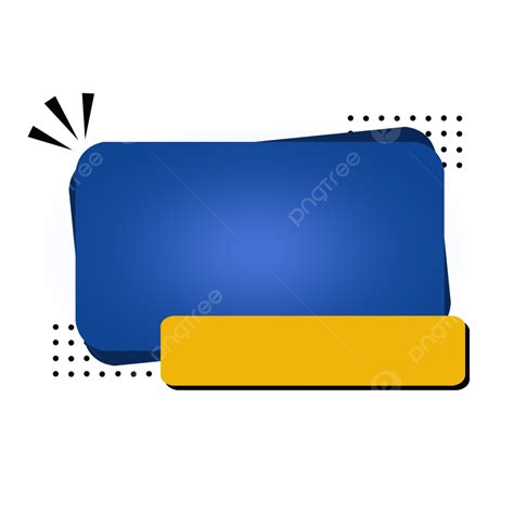 Bule Png Image Bule And Yellow Text Box Text Box Banner Sale Png