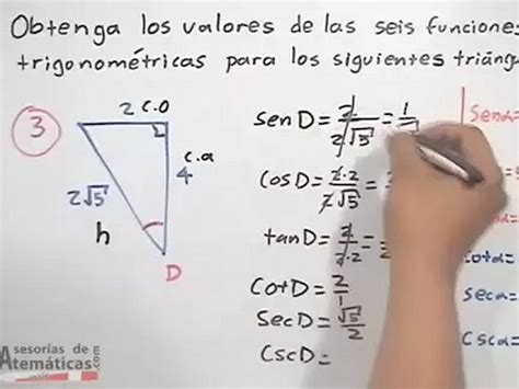 Mente Hierbas Negativo Cuales Son Las 6 Razones Trigonometricas