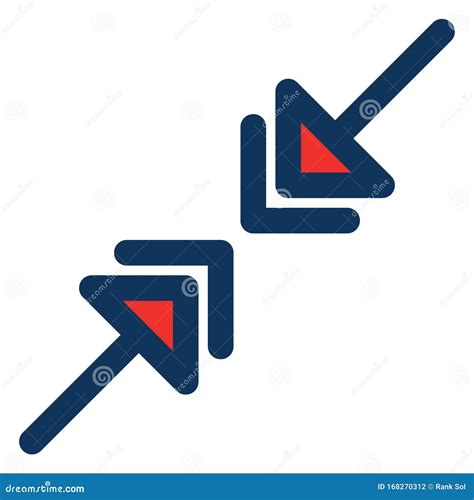 Flecha Doble Icono Vector Aislado Que Se Puede Modificar O Editar
