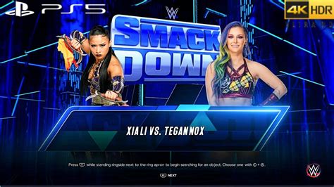 WWE 2K23 PS5 TEGAN NOX Vs XIA LI SMACKDOWN JAN 13 2023 4K