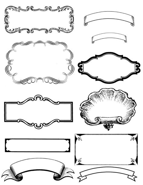 Free Printable Vintage Label Templates