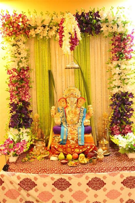 Flower Decoration Ideas For Ganpati