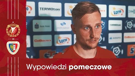 Wypowiedzi po meczu Widzew Łódź Piast Gliwice YouTube