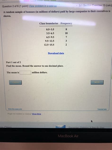 solved question 2 of 6 1 point view problem in a pop up