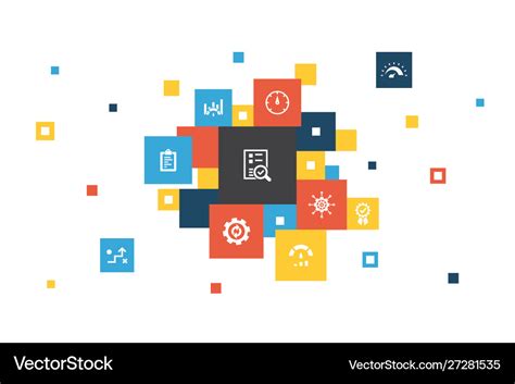 Benchmarking Infographic Steps Pixel Design Vector Image