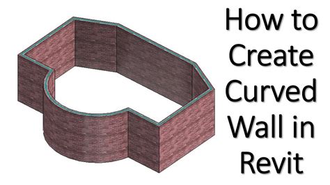How To Create Curved Wall In Revit Youtube