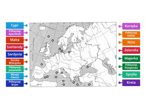 Wyspy I P Wyspy Europy Rysunek Z Opisami