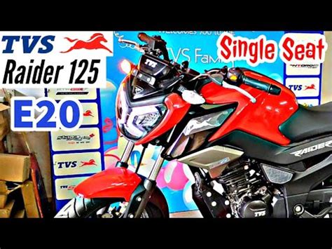 TVS Raider 125 Single Seat OBD2 E20 Review Price Mileage
