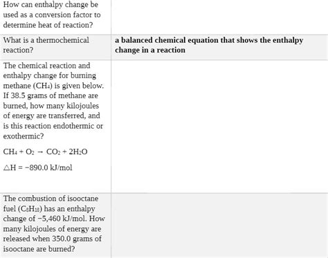 SOLVED How Can Enthalpy Change Be Used As A Conversion Factor To