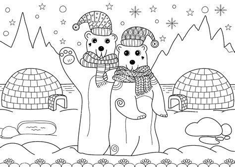 Dibujos De Invierno Para Colorear Imprimir Para Ni Os