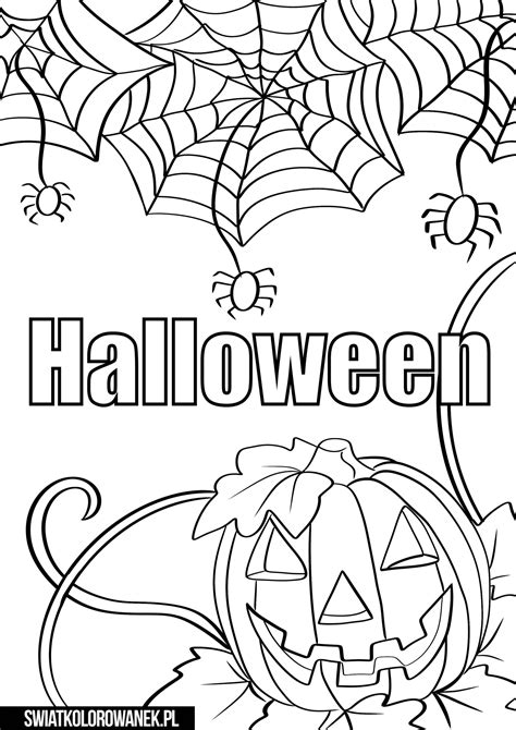 Kolorowanki Dla Dzieci Halloween Darmowe Kolorowanki Do Druku