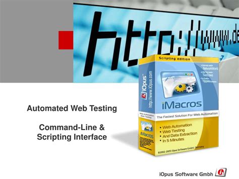 ppt automated web testing command line and scripting interface powerpoint presentation id 757747