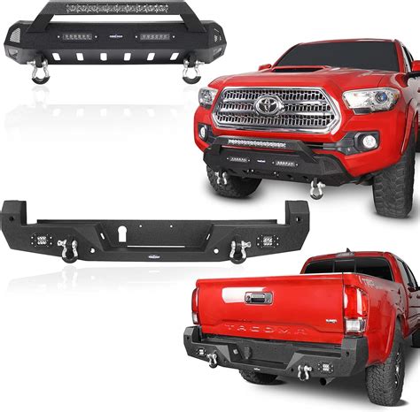 Amazon U Box Tacoma Front Bumper Rear Bumpers W 100W LED Light