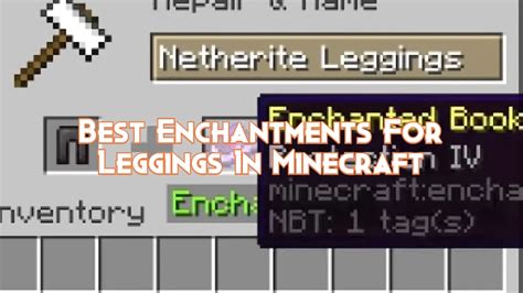 Best Enchantments For Leggings In Minecraft Pillar Of Gaming