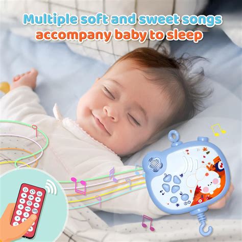 Móvil para cuna de bebé con música y luces nocturnas móvil para cuna