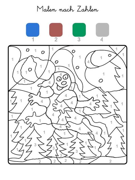 Ausmalbild 200 Tolle Ausmalbilder Malen Nach Zahlen Geisterwald