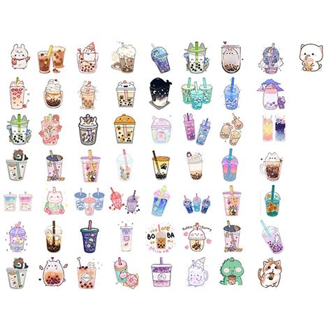 Thưởng thức trà sữa cute chibi với nhiều mẫu thiết kế độc đáo