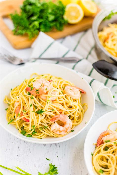 Classic Shrimp Scampi Pasta Food Folks And Fun
