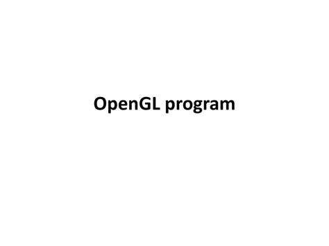 opengl program ppt download