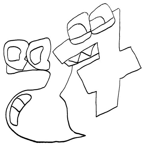 Coloring Pages Alphabet Lore Meets Number Lore 7 B Coloring Pages