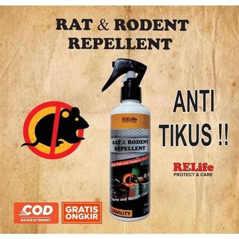Jual Panas Rat Rodent Repellent Original Relife Spray Cairan Pengusir