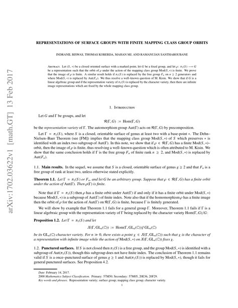 pdf representations of surface groups with finite mapping class group orbits