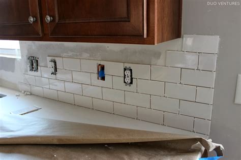 Installing Subway Tile Kitchen Backsplash My Kitchen Blog