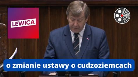 Jan Szopi Ski O Zmianie Ustawy O Cudzoziemcach Youtube