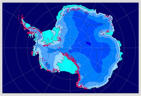 Capa de hielo en la Antártida periodo interglaciar Tamaño completo