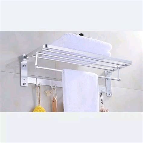 Jual Rak Handuk Aluminium Multifungsi Rak Dinding Alumunium Serbaguna