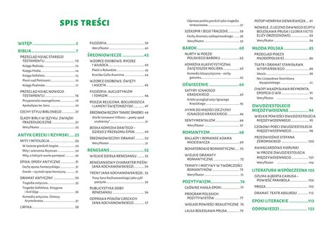 Repetytorium maturzysty Język polski Epoki literackie