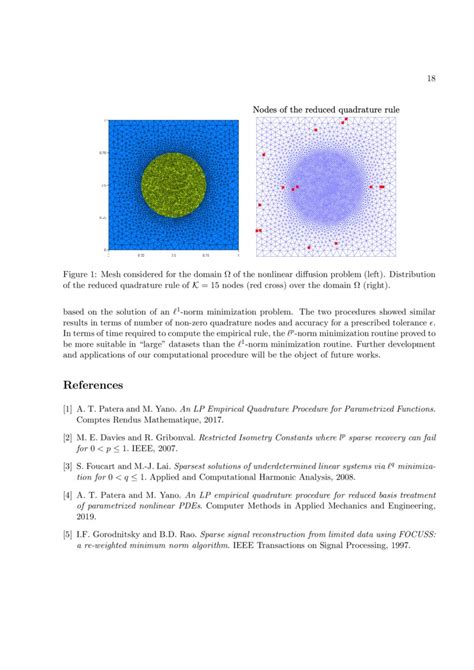 sparse data driven quadrature rules via ℓ p quasi norm minimization deepai