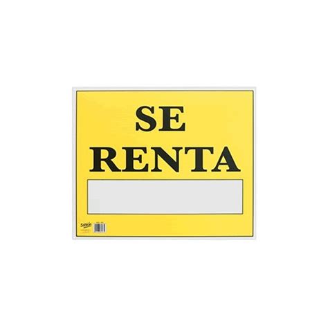 LETRERO CON LEYENDA SE VENDE 34 X 50 CM SABLON