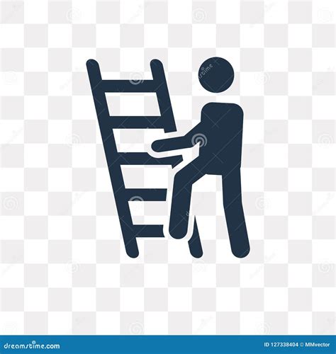 Icono Del Vector De La Escalera Aislado En El Fondo Transparente