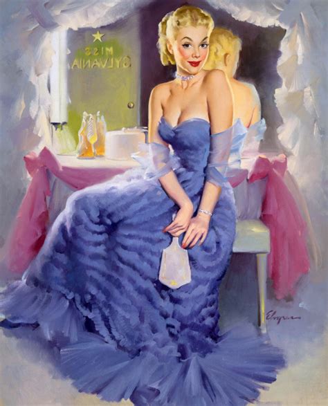 The American Pin Up Gil Elvgren Miss Sylvania 1953 Sylvania