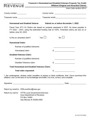 Fillable Online Treasurer Affidavits Iowa Department Of Revenue Fax