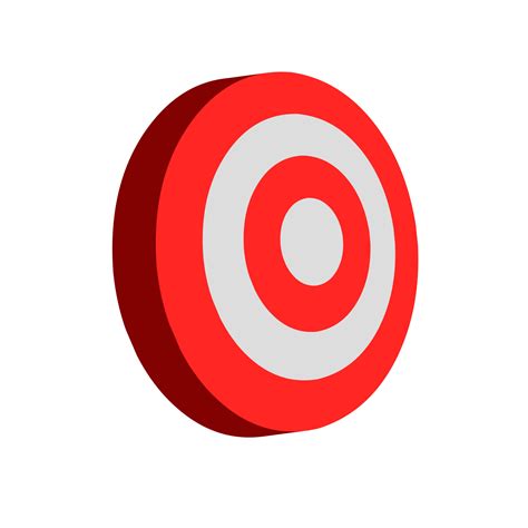 3D Target Icon 5739341 Vector Art At Vecteezy