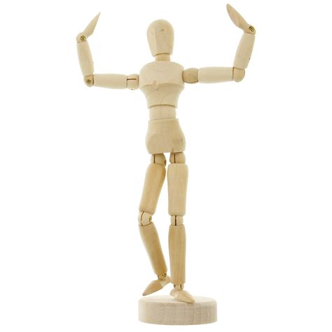 US Art Supply Wood 8 Artist Drawing Manikin Articulated Mannequin With