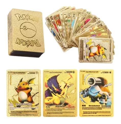 Cartas Pokemon Doradas Vmax Gx 55 Uni Con Caja Español Cuotas sin interés