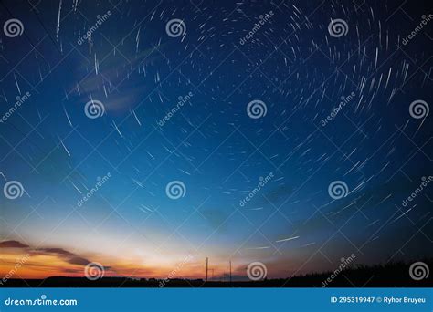 Amazing Stars Effects In Sky K Time Lapse Night Starry Sky Daybreak
