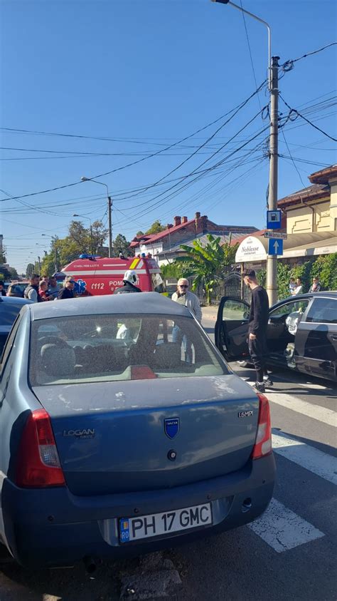 Accident rutier pe strada Mărășești din Ploiești Una dintre mașinile